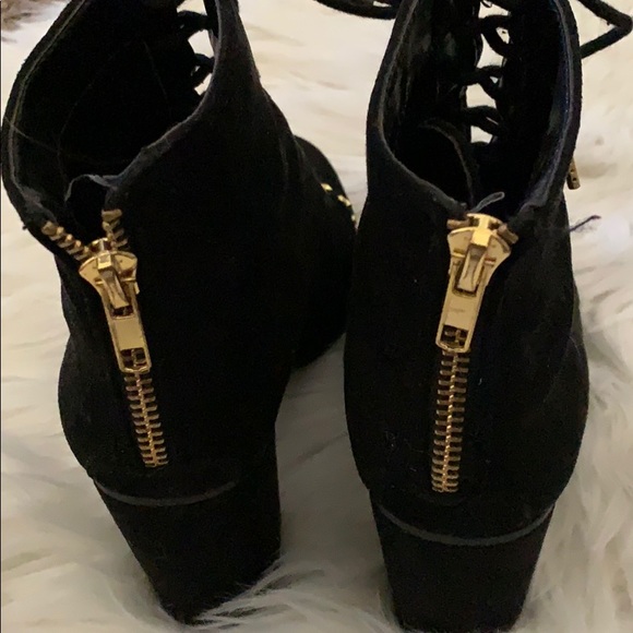 Charming Charlie | Shoes | Charming Charlie Black Studded Booties ...